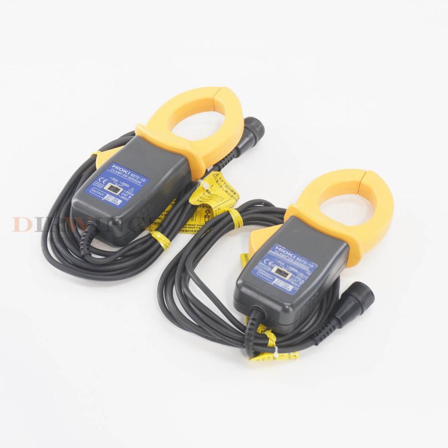 [DW]USED 8日保証 2個セット 01~06/2023CAL HIOKI 9272-10 CLAMP ON SENSOR クランプオンセンサー 電流センサー AC20/200A ...