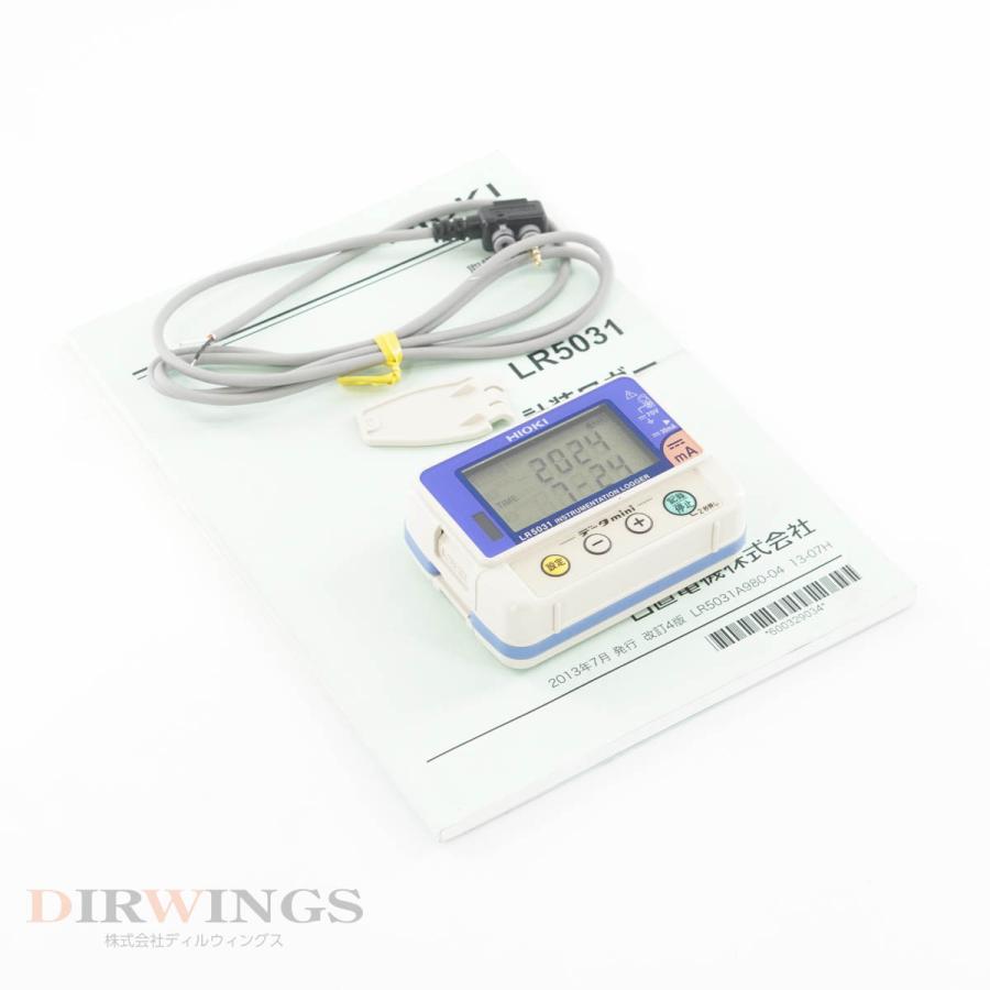 [DW]USED 8日保証 校正2025年3月まで有効 HIOKI LR5031 データmini INSTRUMENTATION LOGGER 計装ロガー 取扱説明書 [06182-0771 ...