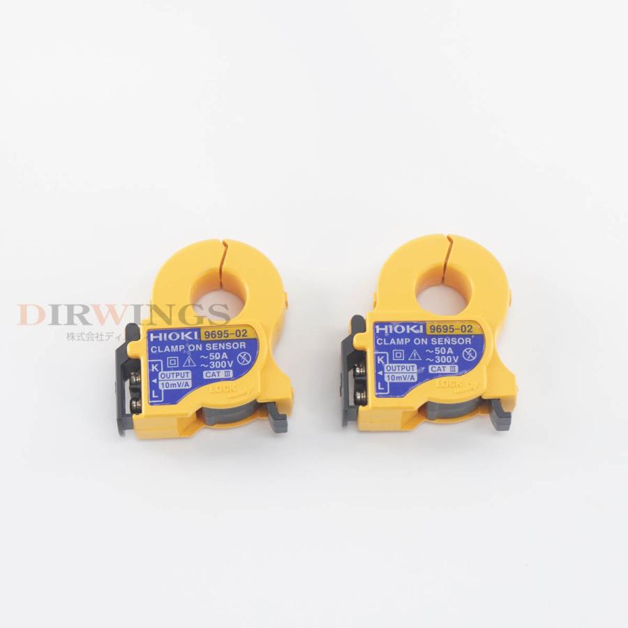 [DW]USED 8日保証 2個セット 09/2021CAL HIOKI 9695-02 CLAMP ON SENSOR クランプオンセンサー ...