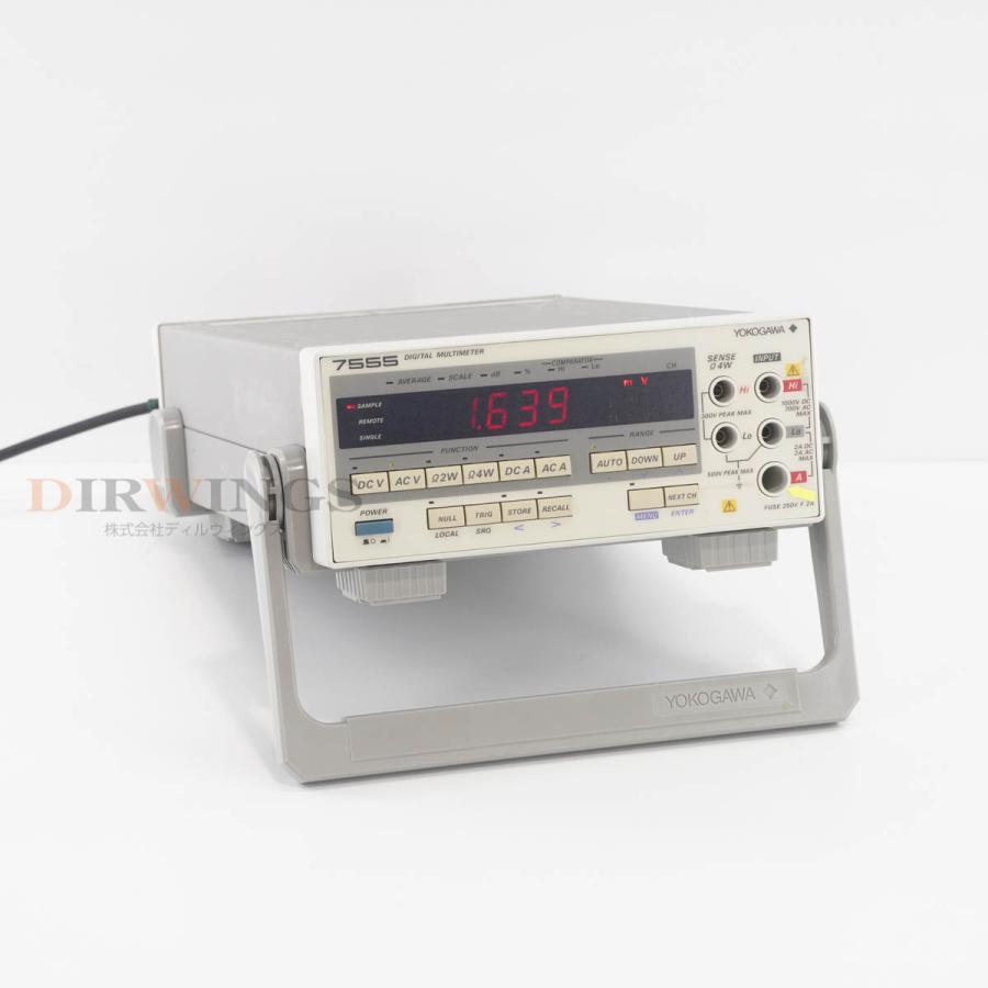 [JB]USED 保証なし YOKOGAWA 7555 755501-1-M/C1/K1 DIGITAL MULTIMETER デジタルマルチ ...