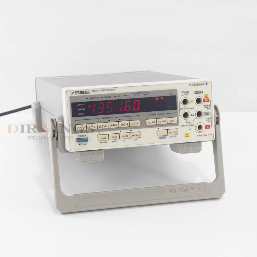 [DW]USED 8日保証 3台入荷 YOKOGAWA 7555 755501-1-M/C1/K1 DIGITAL MULTIMETER ...