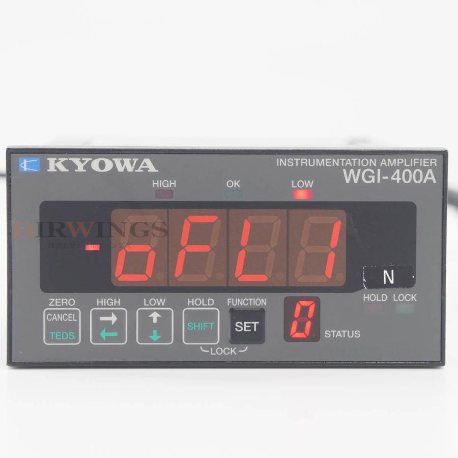 [DW]USED 8日保証 2台セット KYOWA WGI-400A WGI-400A-00 INSTRUMENTATION AMPLIFIER 小型汎用表示器 計装用コンディショナ ...