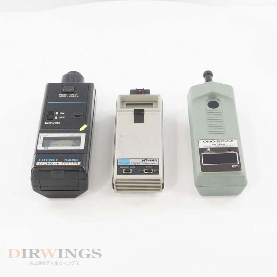 [JB]USED 保証なし セット ONO SOKKI HIOKI HT-446 HT-330 3402 DIGITAL TACHOMETER ...