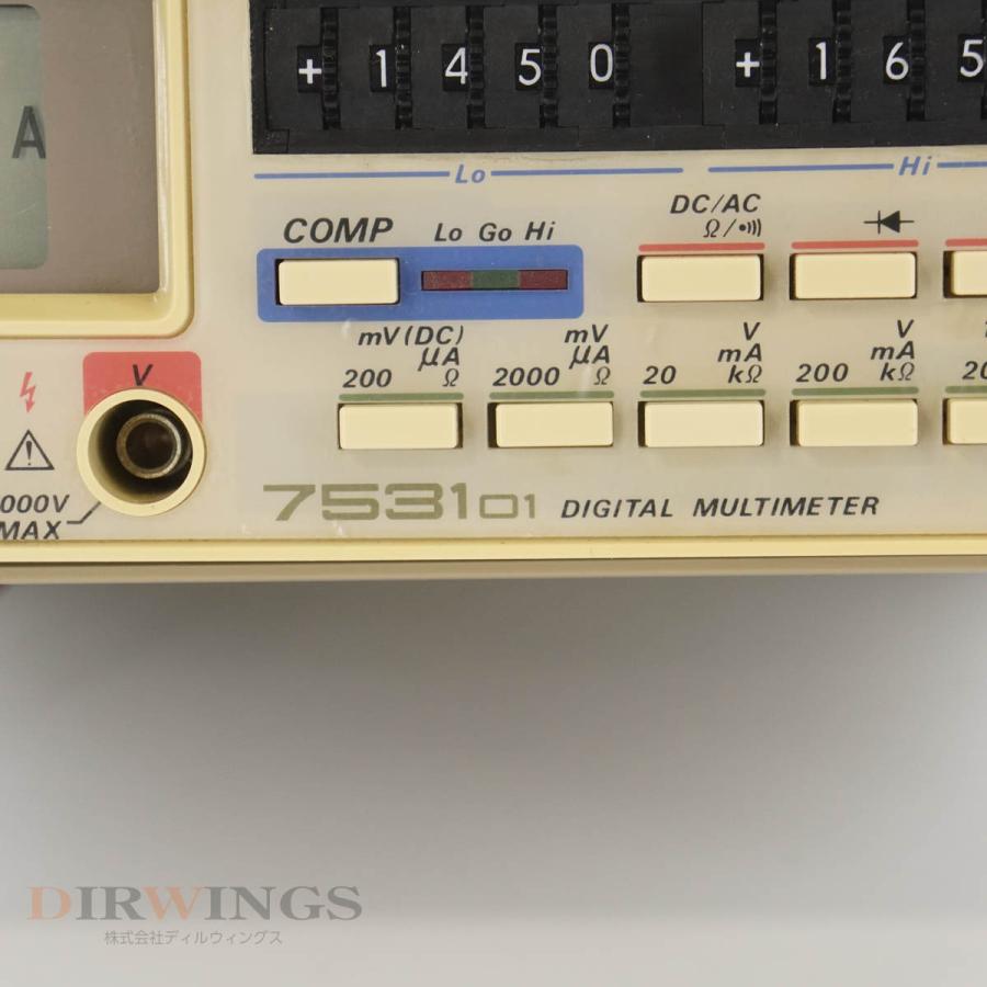 [DW]USED 8日保証 YOKOGAWA 753101 7531-01 DIGITAL MULTIMETER デジタルマルチメーター AC ...