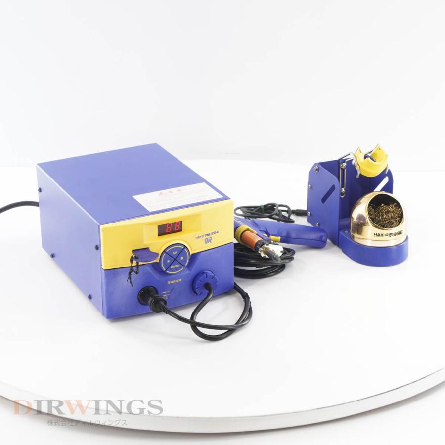 [DW]USED 8日保証 HAKKO FM-204 FM-204-02 はんだ除去装置 はんだ除去器 はんだ吸取器 FM-2024 599B ...