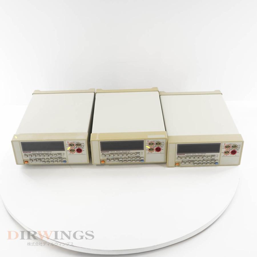 [JB]USED 保証なし 3台セット ADVANTEST R6441A DIGITAL MULTIMETER デジタルマルチメーター ...