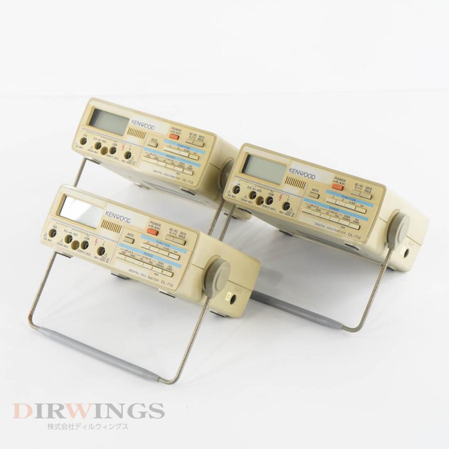 [DW]USED 8日保証 3台セット KENWOOD DL-712 DIGITAL MULTIMETER デジタルマルチメーター ...