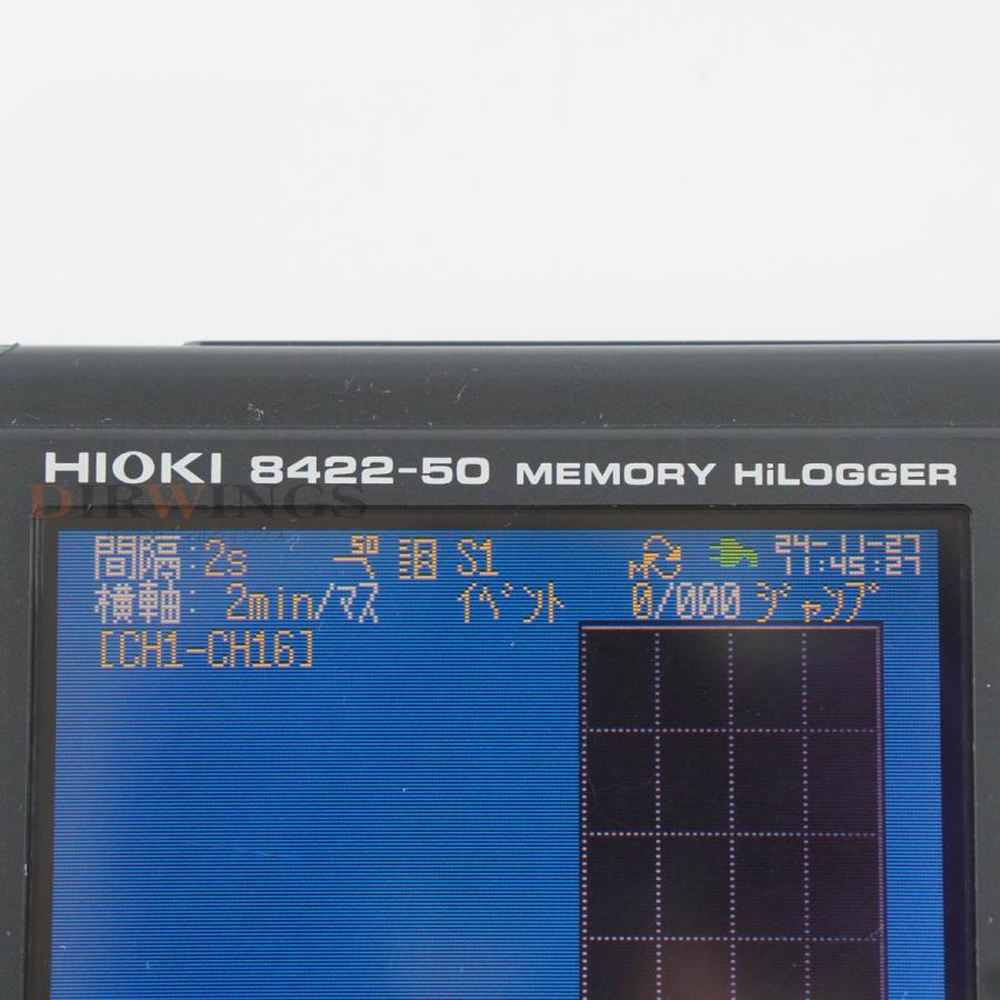 [DW]USED 8日保証 05/2023CAL HIOKI 8422-50 MEMORY HiLOGGER メモリハイロガー 32ch AC ...