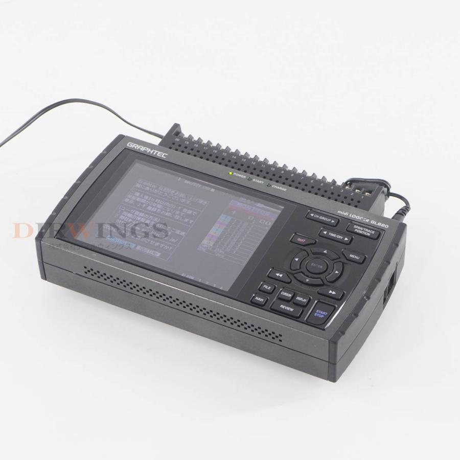 [JB]USED 保証なし GRAPHTEC GL820 midi LOGGER データロガー ACアダプター 電源コード ソフトウェア 取扱 ...