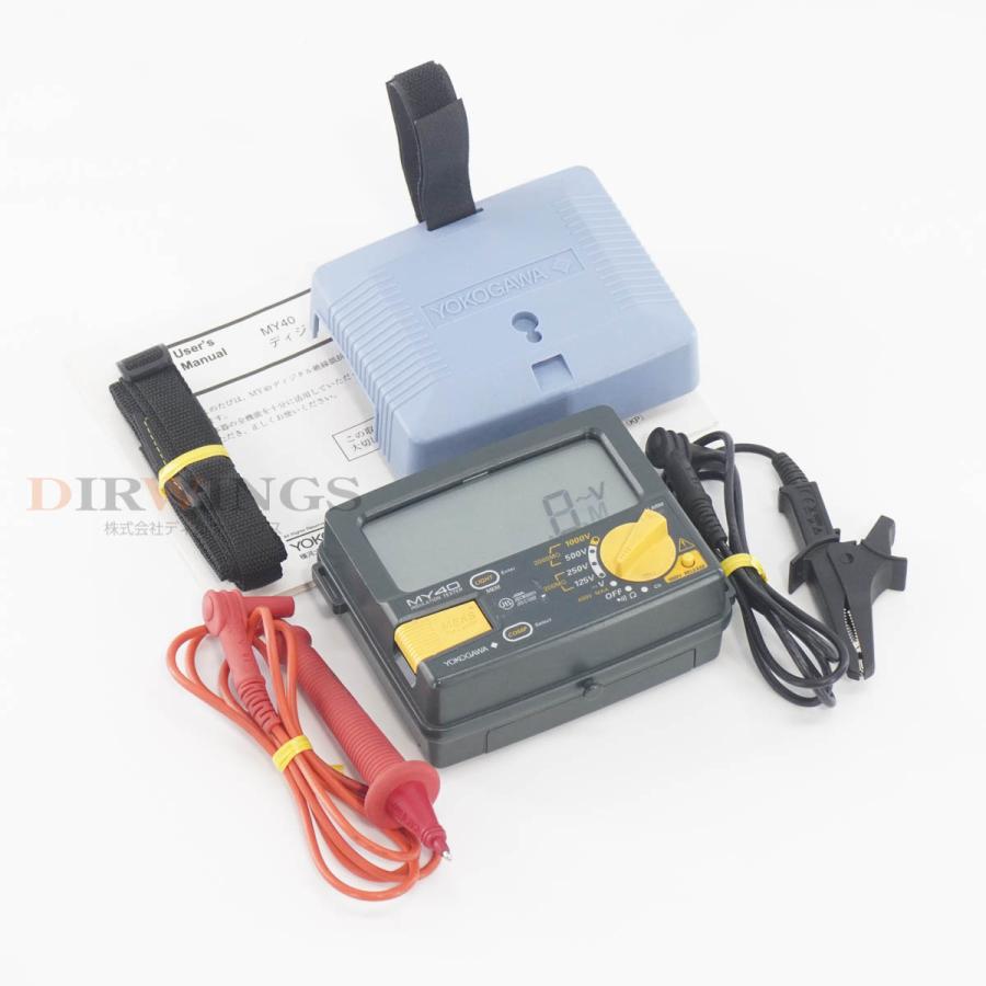 [JB]USED 保証なし YOKOGAWA MY40 MY40-01 INSULATION TESTER デジタル絶縁抵抗計 取扱説明書 ...