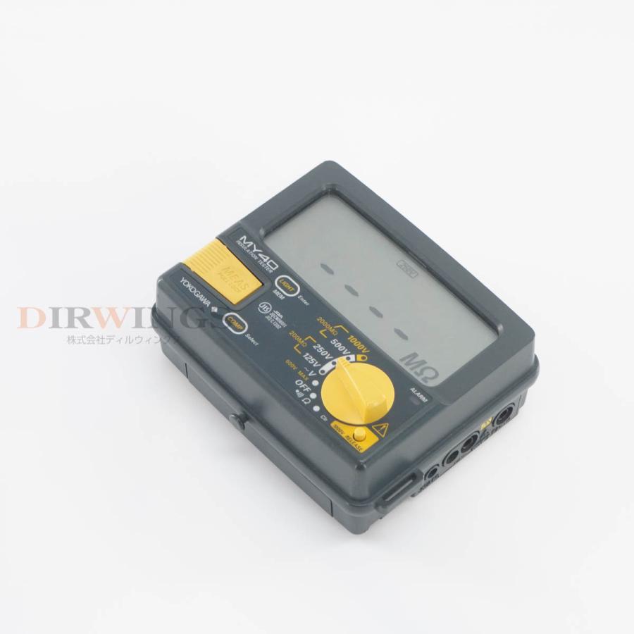 [DW]USED 8日保証 YOKOGAWA MY40 MY40-01 INSULATION TESTER デジタル絶縁抵抗計 取扱説明書 ...