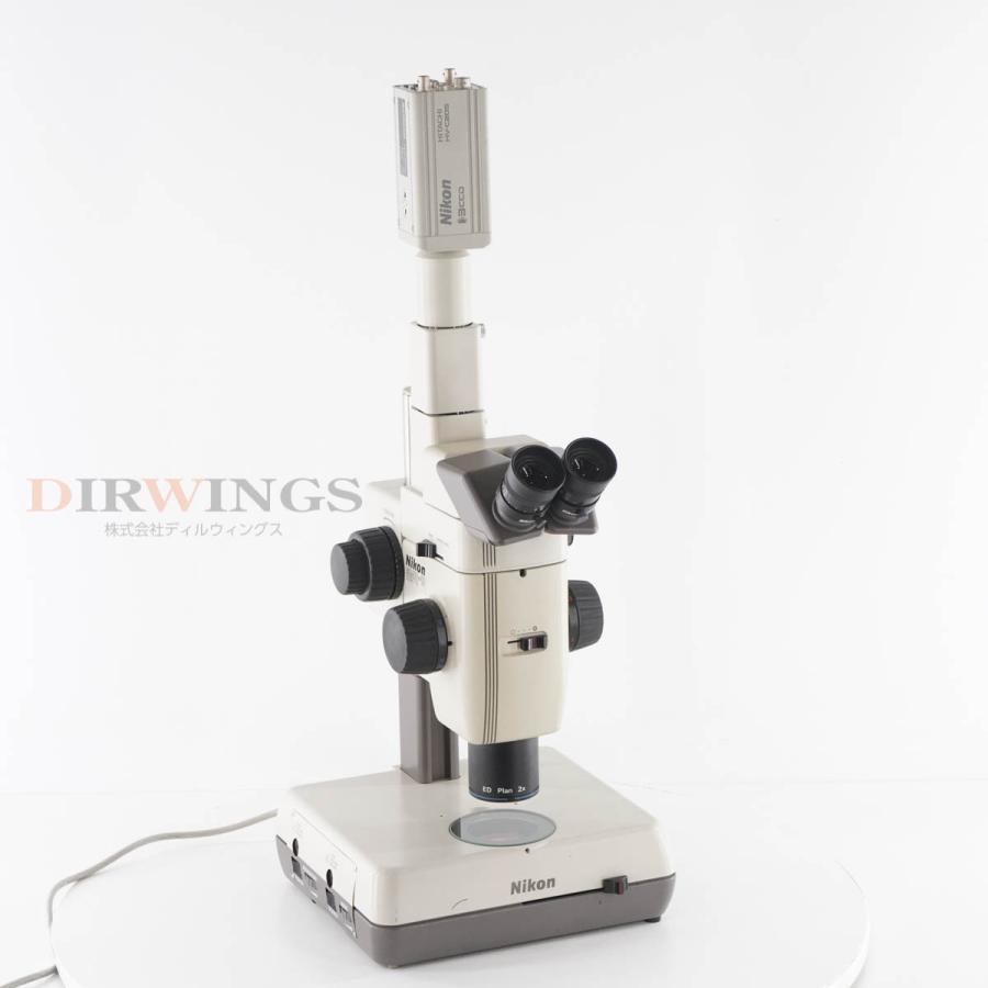 [DW]USED 8日保証 NIKON SMZ-U Microscope 実体顕微鏡 HV-C20S UW10×A/24 ED Plan 2× ...