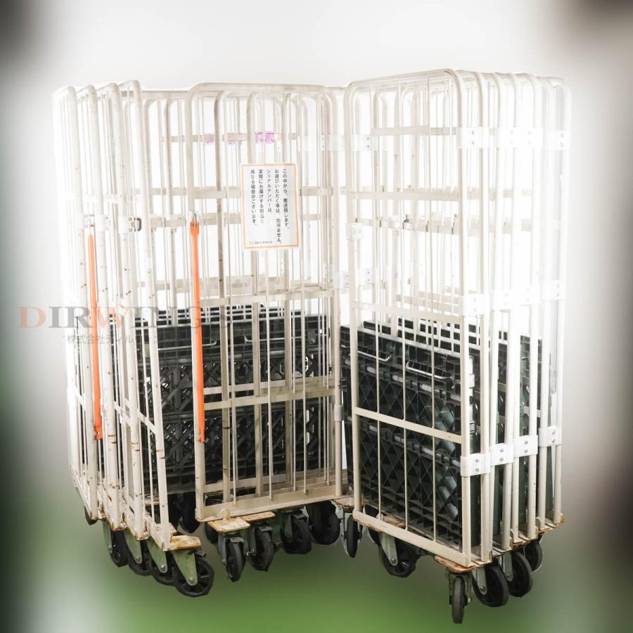 [PG]USED 8日保証 2セット入荷 4台セット YAMATO COMBITAINER P-60 カゴ車 カゴ台車 ロールボックス 底樹脂 ...