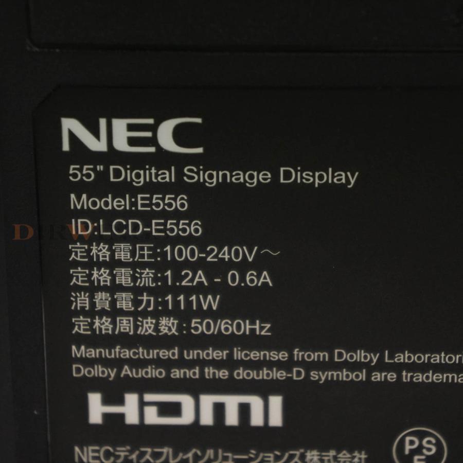 [PG]USED 8日保証 NEC LCD-E556 55型 液晶ディスプレイ 55インチ モニター フルHD 1920×1080 HDMI [06307-0002] : 06307-0002 ...