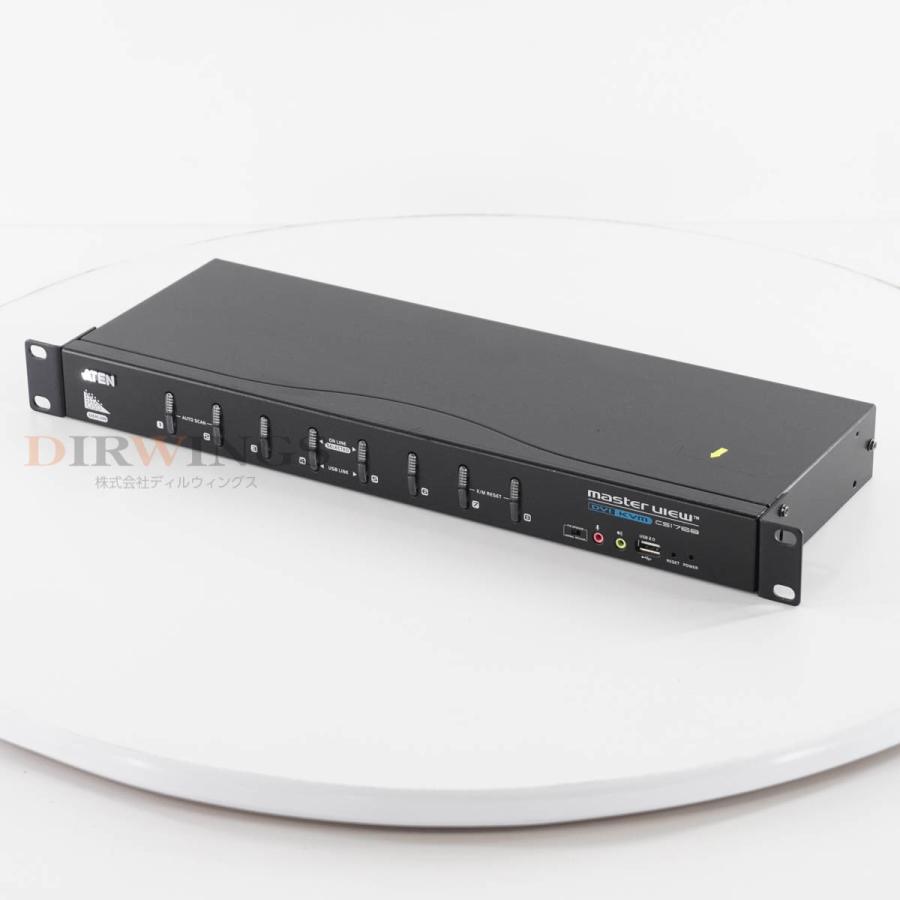 [PG]USED 8日保証 3台入荷 ATEN CS1768 master view KVMスイッチ 8ポート 8-port USB DVI ...