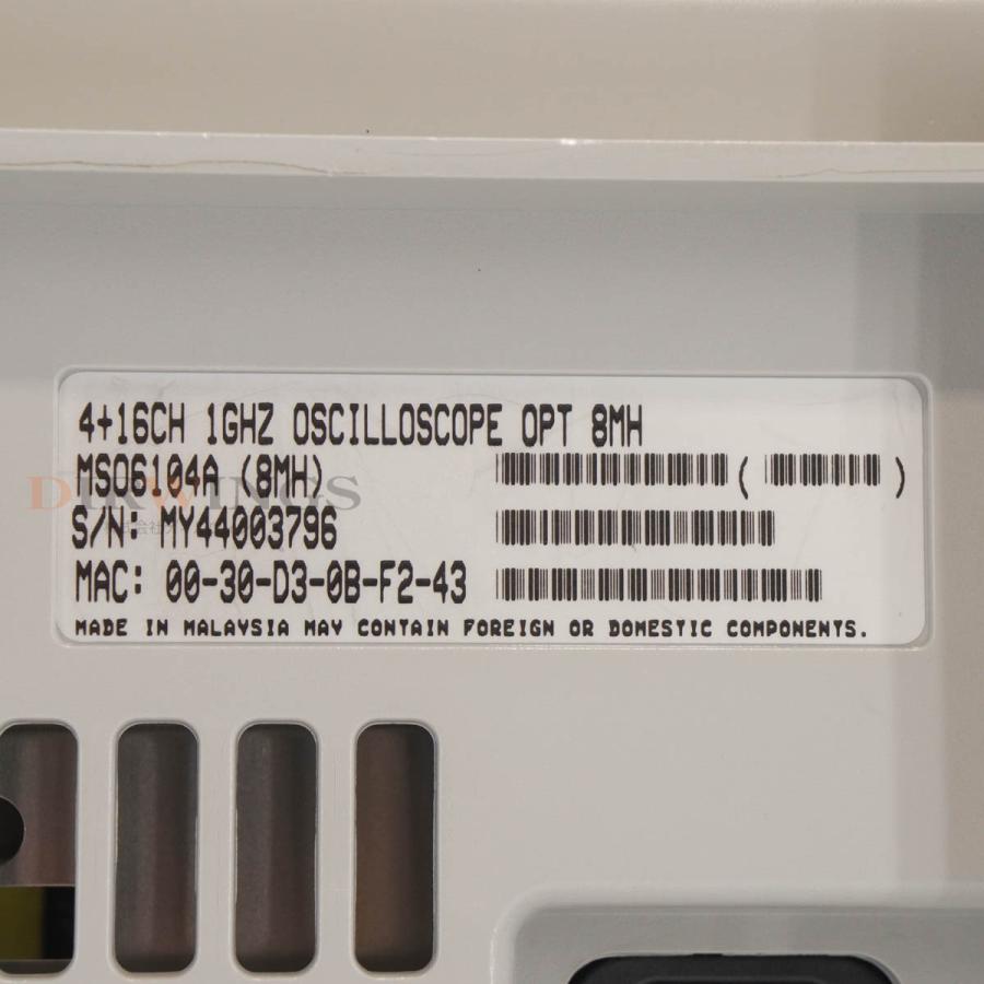 [JB]USED 保証なし Agilent MSO6104A Mixed Signal Oscilloscope オシロスコープ OPT ...