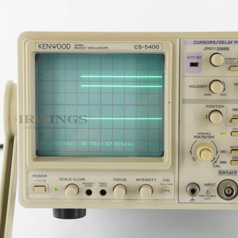 [DW]USED 8日保証 KENWOOD CS-5400 READOUT OSCILLOSCOPE オシロスコープ 100MHz [06325-0012] : DIRWINGSショップ ...