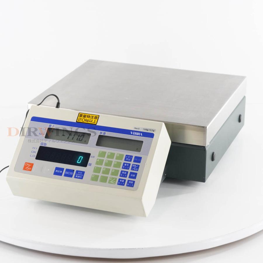 [DW]USED 8日保証 02/2023CAL SHINKO DENSHI CUXIV-16K ViBRA 音叉式個数はかり 台はかり ひょう量16kg ACアダプター 取扱 ...