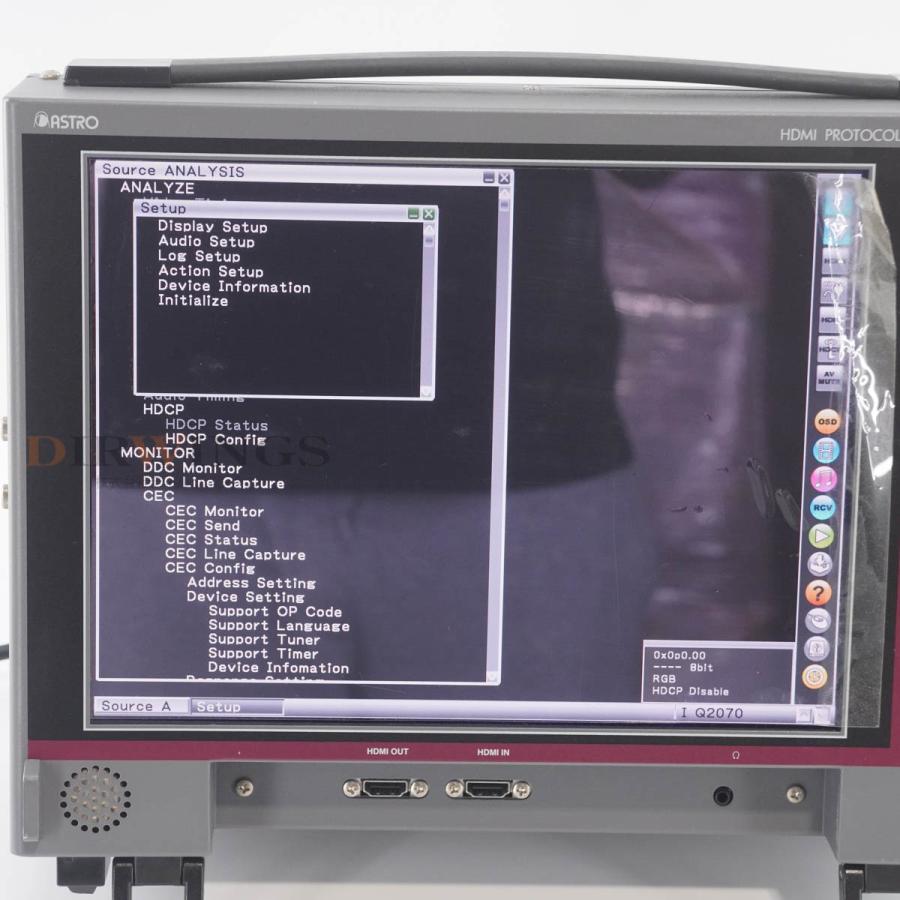 [DW]USED 8日保証 ASTRO VA-1831 HDMI PROTOCOL ANALYZER HDMIプロトコルアナライザー 電源 ...