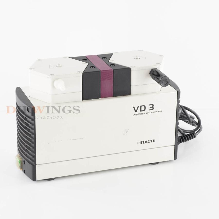[DW]USED 8日保証 HITACHI VD 3 VD3 Diaphragm Vacuum Pump ダイアフラム 真空ポンプ バキューム ...