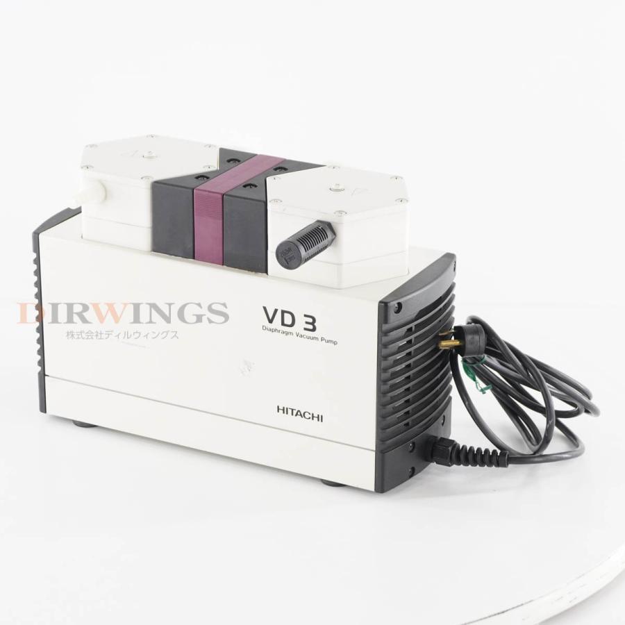 [DW]USED 8日保証 HITACHI VD 3 VD3 Diaphragm Vacuum Pump ダイアフラム 真空ポンプ バキューム ...