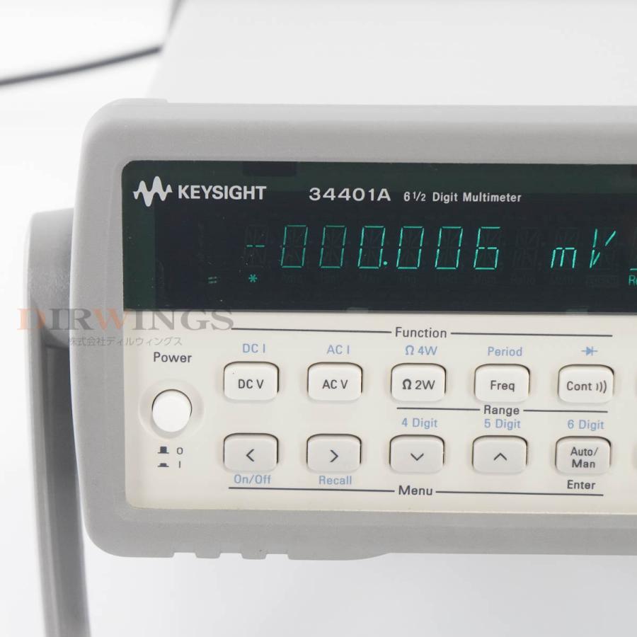 [JB]USED 保証なし Keysight 34401A 6 1/2 Digit Multimeter デジタルマルチメーター 電源コード ソフトウェア 取扱説明書 [06400-0167 ...