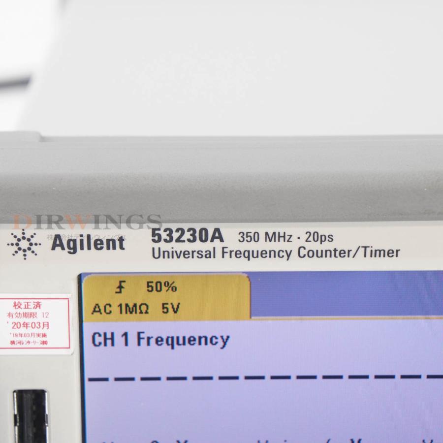 [DW]USED 8日保証 Agilent 53230A LXI 53200A Universal Frequency Counter ...