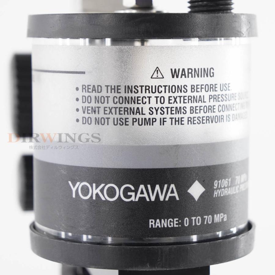[DW]USED 8日保証 YOKOGAWA 91061 HYDRAULIC PRESSURE PUMP 液圧ハンドポンプ 70MPa 取扱説明書 [06400-0284 ...