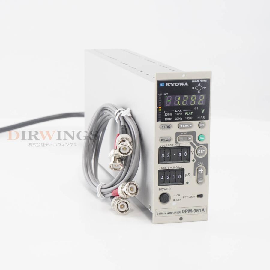 [DW]USED 8日保証 09/2021CAL KYOWA DPM-951A DPM-950 STRAIN AMPLIFIER 動ひずみ測定器 ノイズ対策 ストレインアンプ 電源 ...