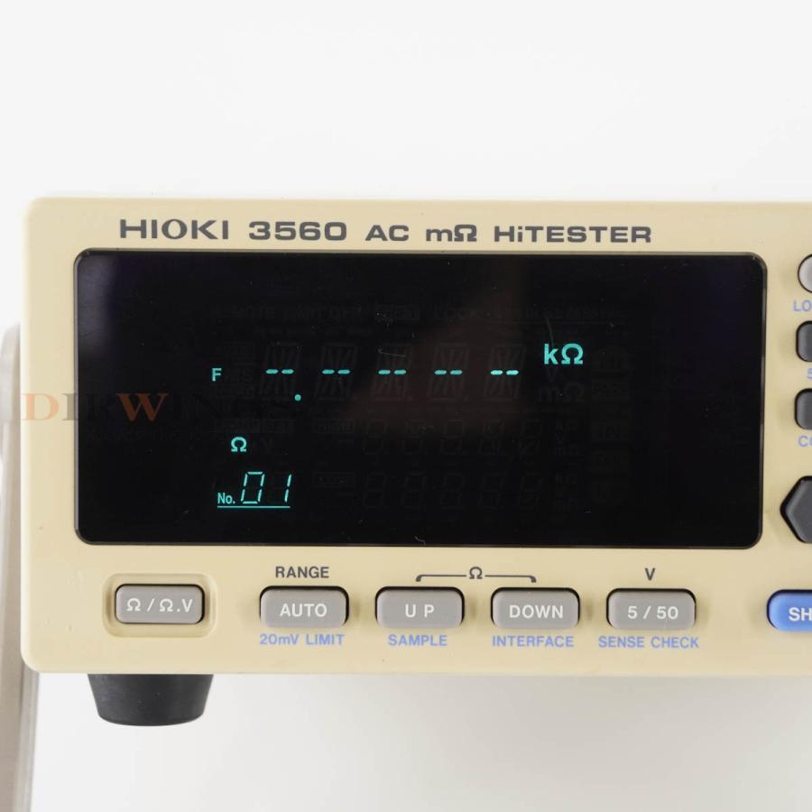 [JB]USED 保証なし HIOKI 3560 AC mΩ HiTESTER ACミリオームハイテスター 9589 L2107 電源コード ...