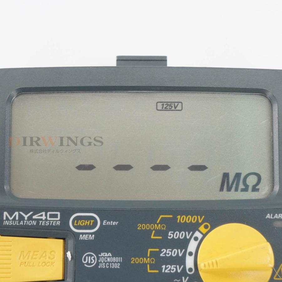 [DW]USED 8日保証 11/2023CAL YOKOGAWA MY40 MY40-01 INSULATION TESTER デジタル絶縁 ...