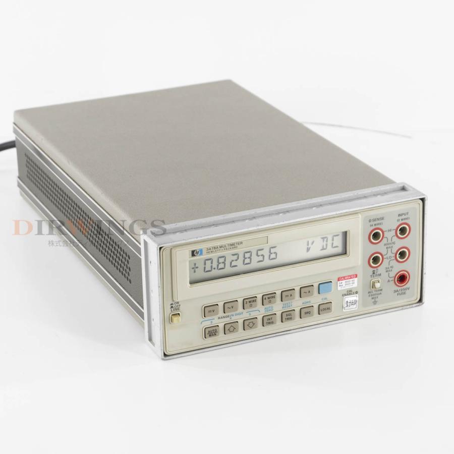 [DW]USED 8日保証 02/2022CAL hp 3478A DIGITAL MULTIMETER デジタルマルチメーター マルチ ...