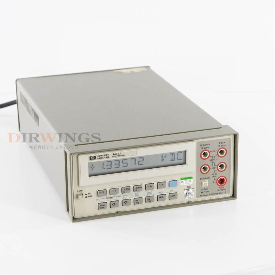 [DW]USED 8日保証 05/2022CAL hp 3478A DIGITAL MULTIMETER デジタルマルチメーター マルチ ...