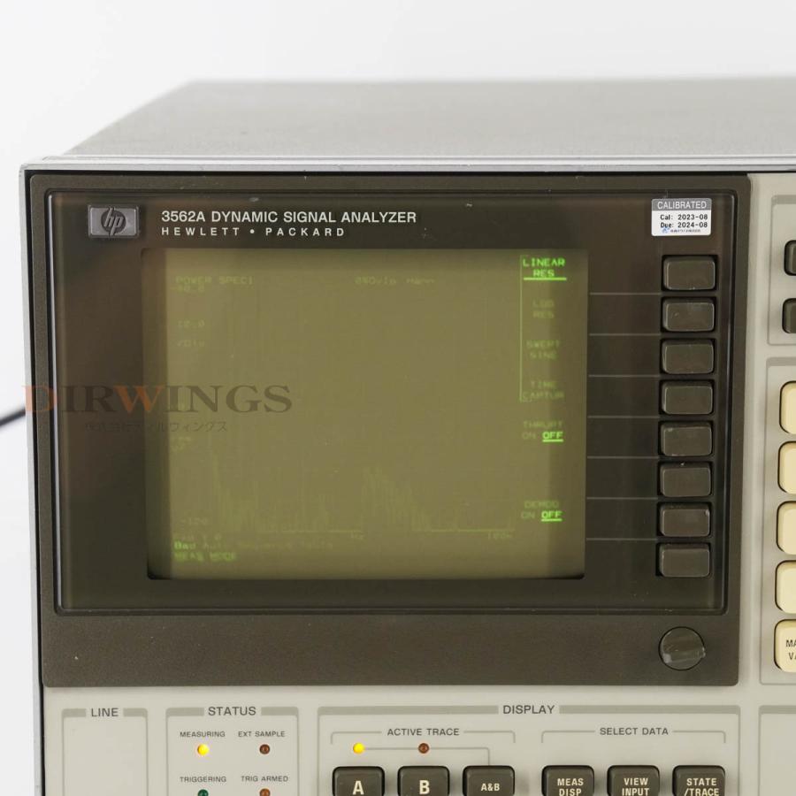 [DW]USED 8日保証 08/2023CAL hp 3562A DYNAMIC SIGNAL ANALYZER ダイナミックシグナル ...