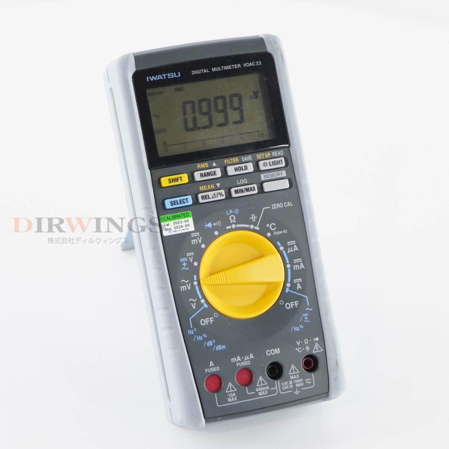 [DW]USED 8日保証 05/2023CAL IWATSU VOAC22 DIGITAL MULTIMETER デジタルマルチメーター ...