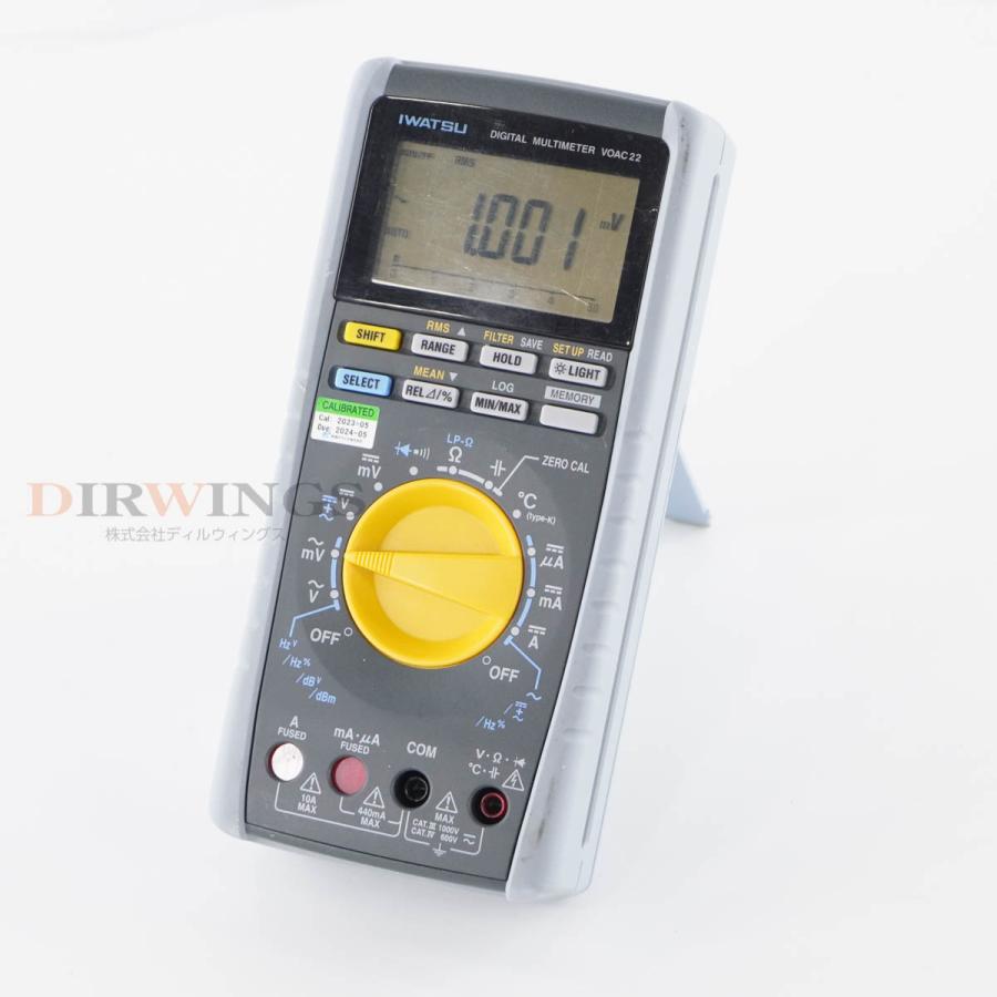 [DW]USED 8日保証 05/2023CAL IWATSU VOAC22 DIGITAL MULTIMETER デジタルマルチメーター ...