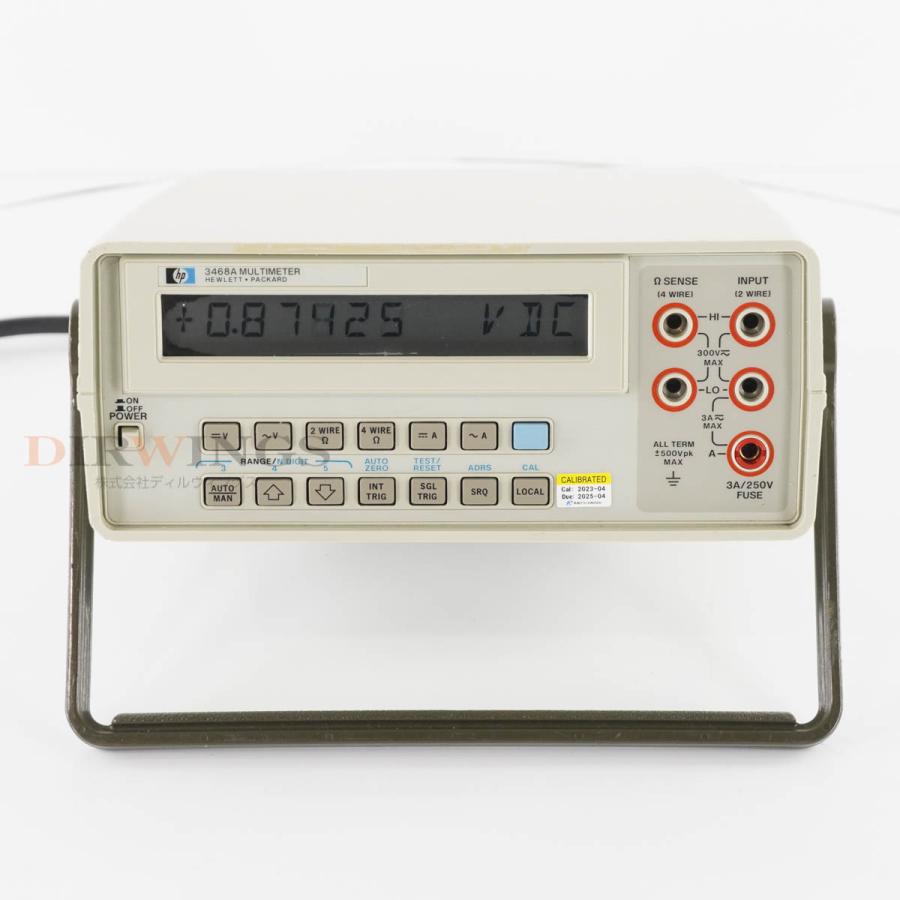[DW]USED 8日保証 04/2023CAL hp 3468A DIGITAL MULTIMETER デジタルマルチメーター マルチメーター [06433-0094] : 06433 ...