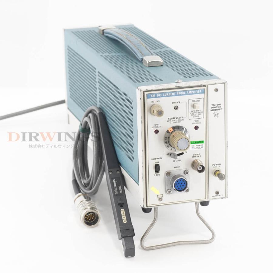 [DW]USED 8日保証 セット 05/2024CAL Tektronix AM503 A6302 CURRENT PROBE ...