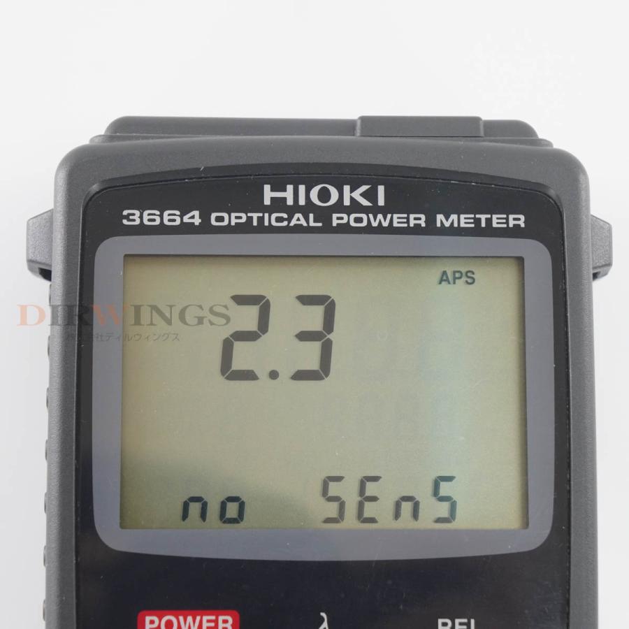 [DW]USED 8日保証 HIOKI 3664 OPTICAL POWER METER 光パワーメーター オプティカルパワーメーター AC ...