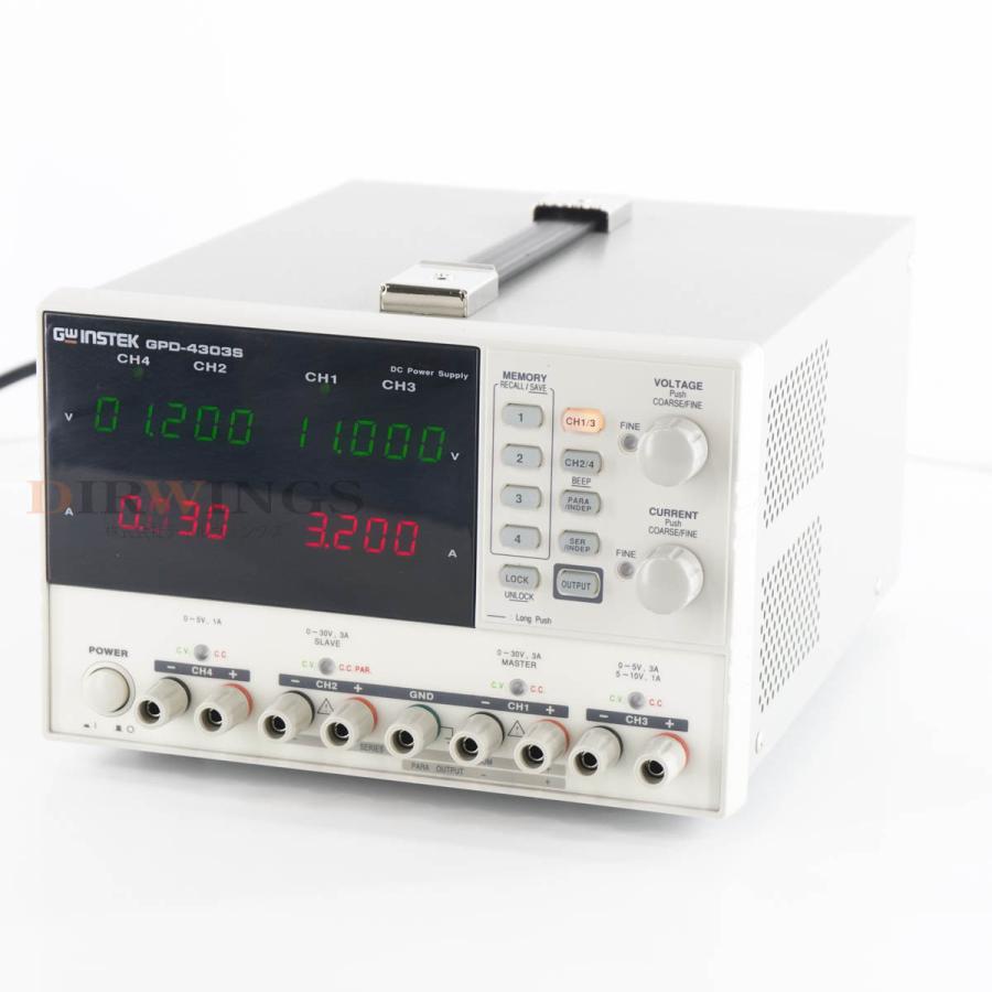 [DW]USED 8日保証 GW INSTEK GPD-4303S DC Power Supply 多出力 直流安定化電源 DC電源 直流電源 ...
