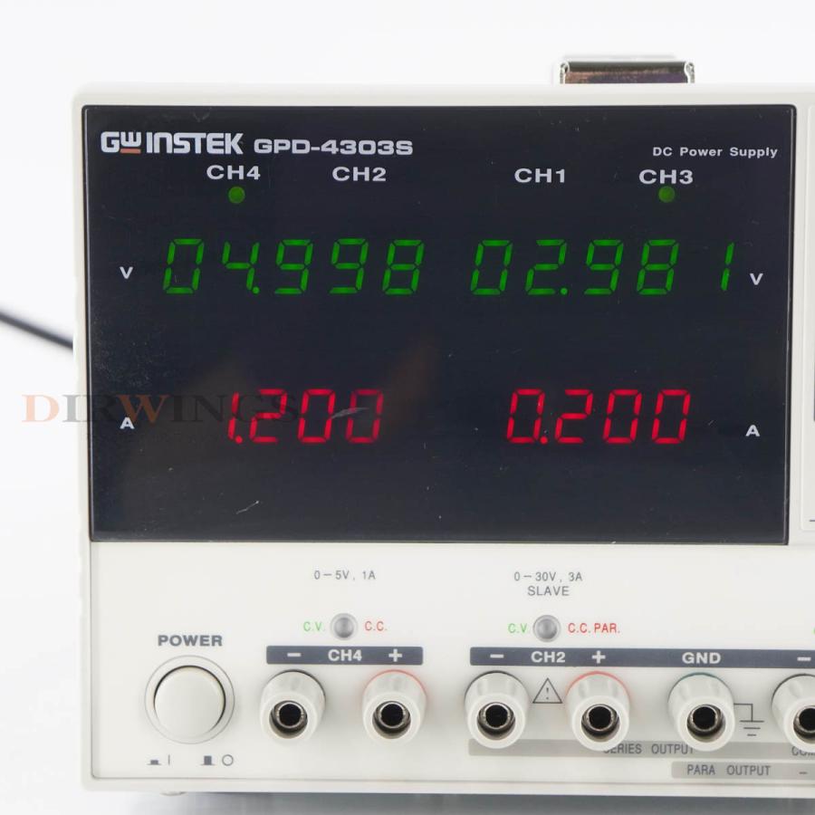 [DW]USED 8日保証 GW INSTEK GPD-4303S DC Power Supply 多出力電源 直流安定化電源 DC電源 直流 ...