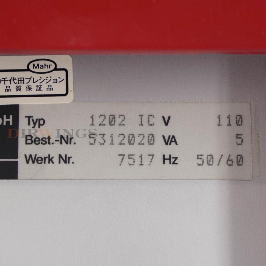 [DW]USED 8日保証 Mahr 1202 IC Feinpruf millitron Indicator マイクロインジケーター ...