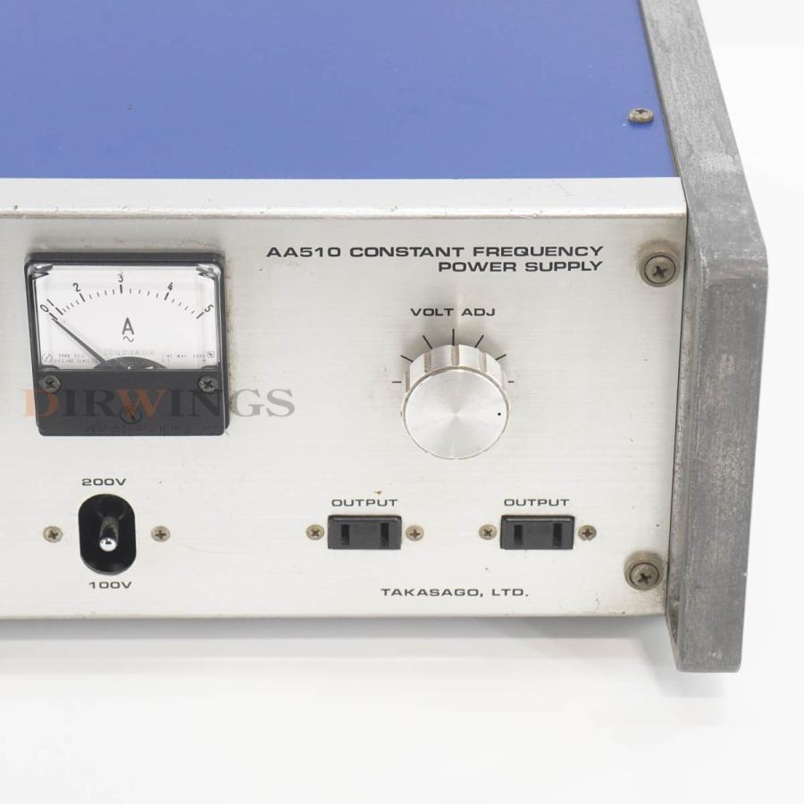 [DW]USED 8日保証 TAKASAGO AA510 CONSTANT FREQUENCY POWER SUPPLY 電源 パワーサプライ ...
