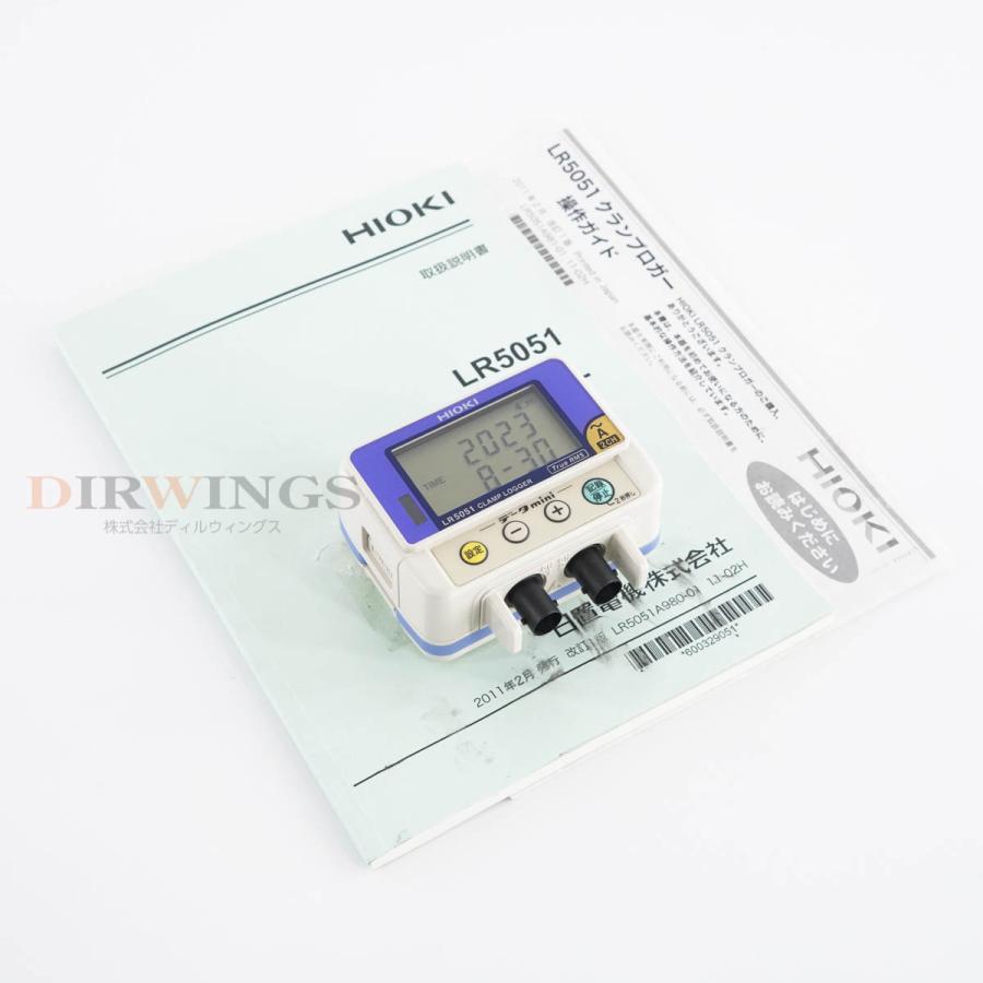 [DW]USED 8日保証 11/2022CAL HIOKI LR5051 データmini CLAMP LOGGER クランプロガー 取扱説明 ...