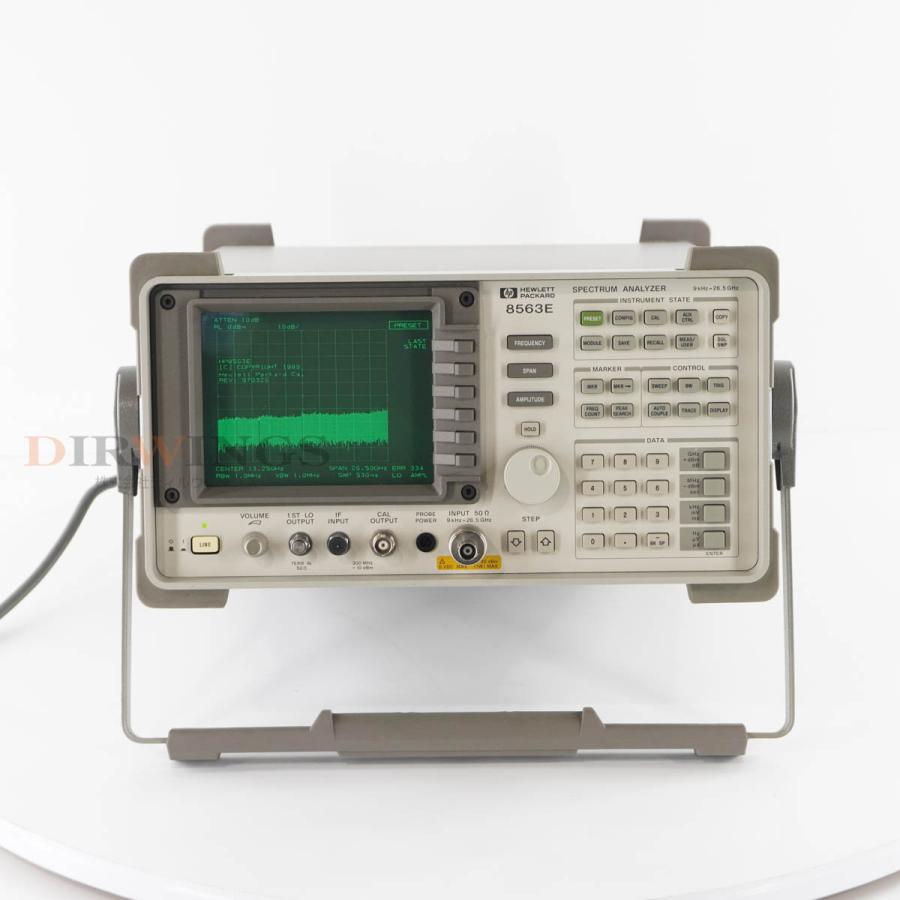 [DW]USED 8日保証 hp 8563E SPECTRUM ANALYZER スペクトラムアナライザー 9kHz-26.5GHz 電源 ...