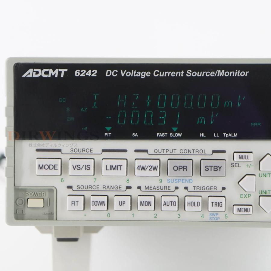 [DW]USED 8日保証 ADCMT 6242 DC Voltage Current Source/Monitor 直流電圧・電流源 ...