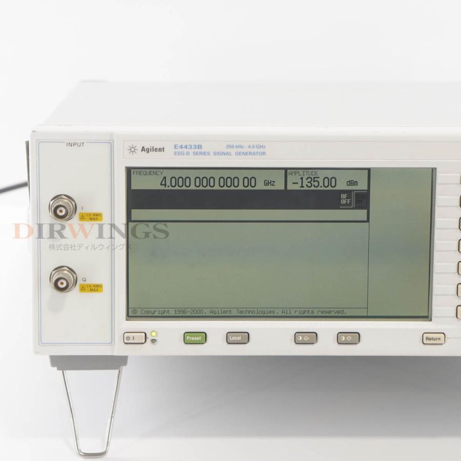 [DW]USED 8日保証 Agilent E4433B ESG-D SERIES SIGNAL GENERATOR 信号発生器 シグナルジェネレーター 250kHz-4.0GHz ...