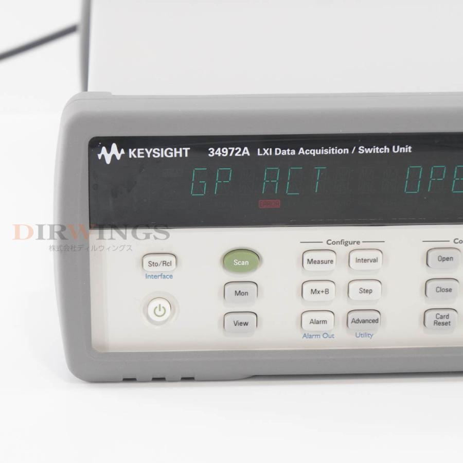 [DW]USED 8日保証 11台入荷 Keysight 34972A LXI Data Acquisition/Switch Unit ...