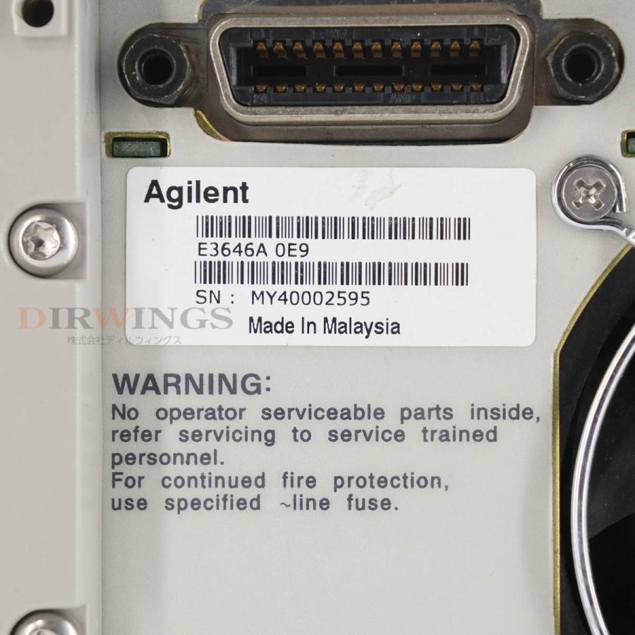 [JB]USED 保証なし Agilent E3646A Dual Output DC Power Supply デュアル出力電源 DC電源 直流電源 OPT 0E9 0-8V 3A/0 ...
