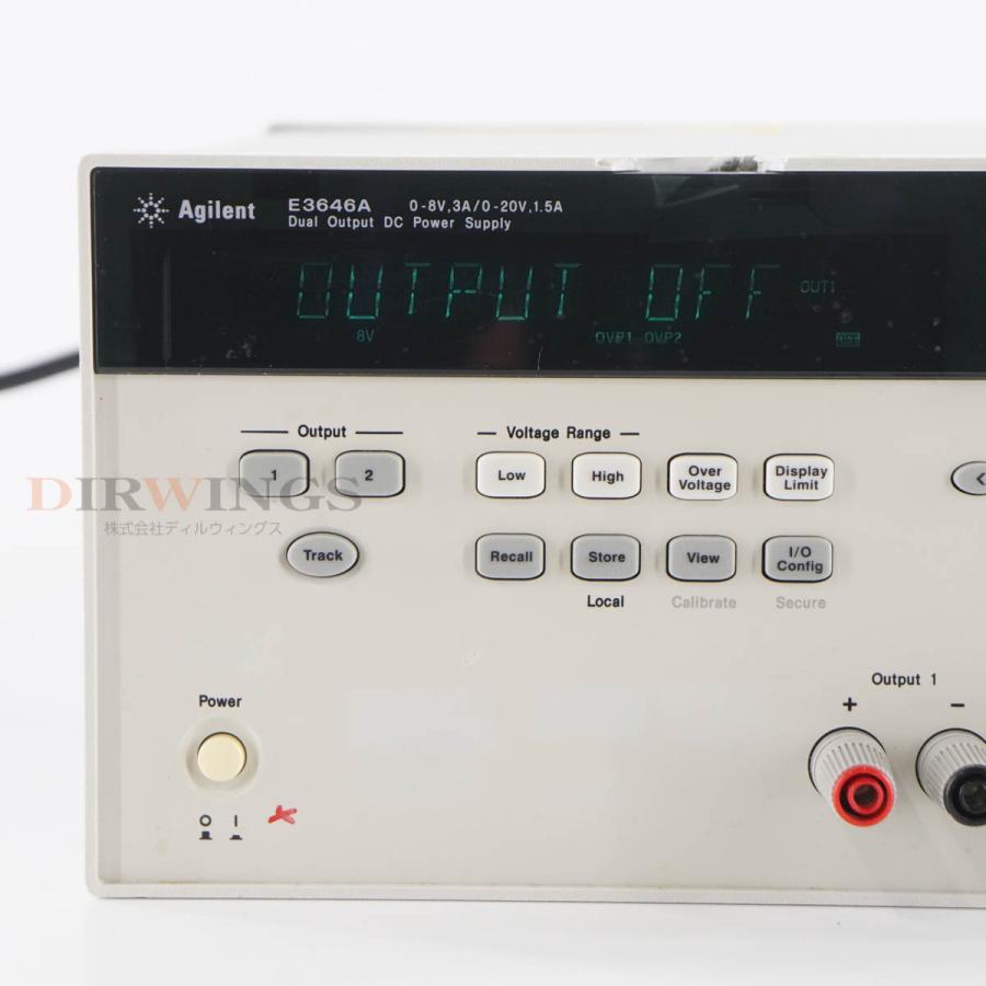 [DW]USED 8日保証 Agilent E3646A Dual Output DC Power Supply デュアル出力電源 DC電源 ...